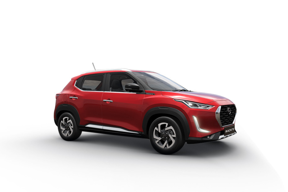 Nissan Magnite Pearl White With Onyx Black Colour